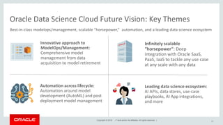 Artificial Intelligence and Machine Learning with the Oracle Data Science Cloud | PDF