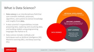 Artificial Intelligence and Machine Learning with the Oracle Data ...
