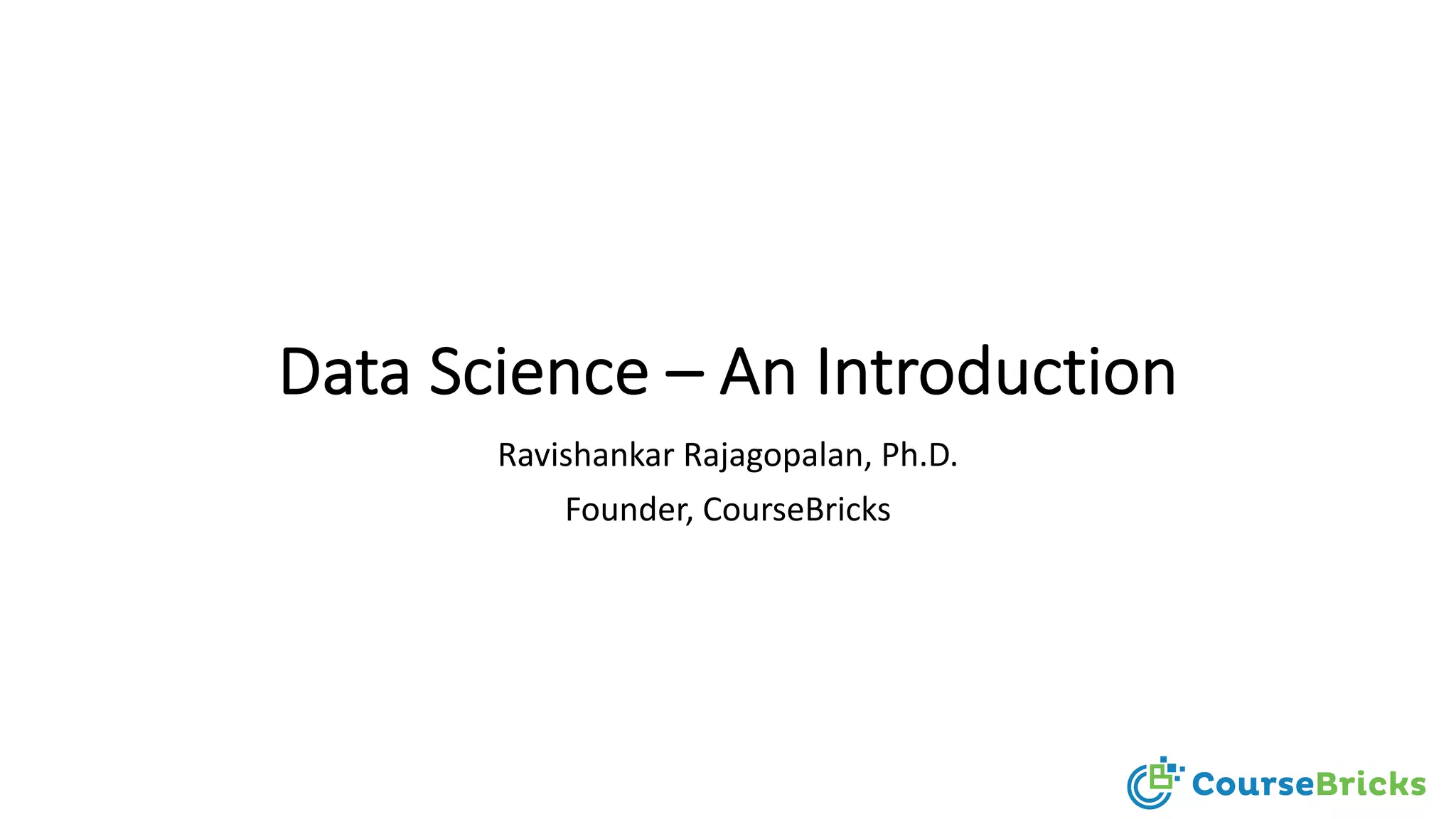 Data science - An Introduction | PDF