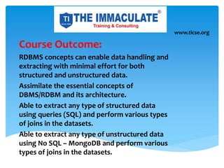 Data science - big data foundation course. | PPTX