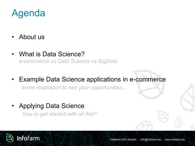Data Science for e-commerce | PPTX