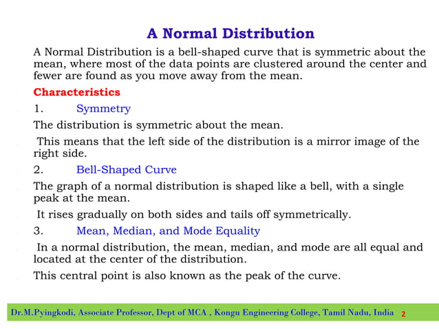 Data Science Normal Distribution Z-Score | PPT