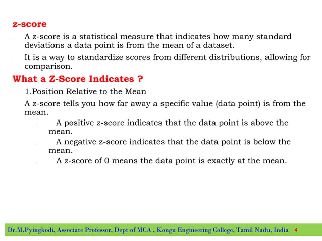 Data Science Normal Distribution Z-Score | PPT