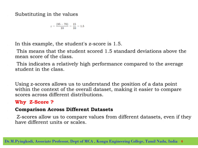 Data Science Normal Distribution Z-Score | PPT