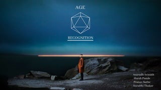 Data Science - Age Recognition | PPTX