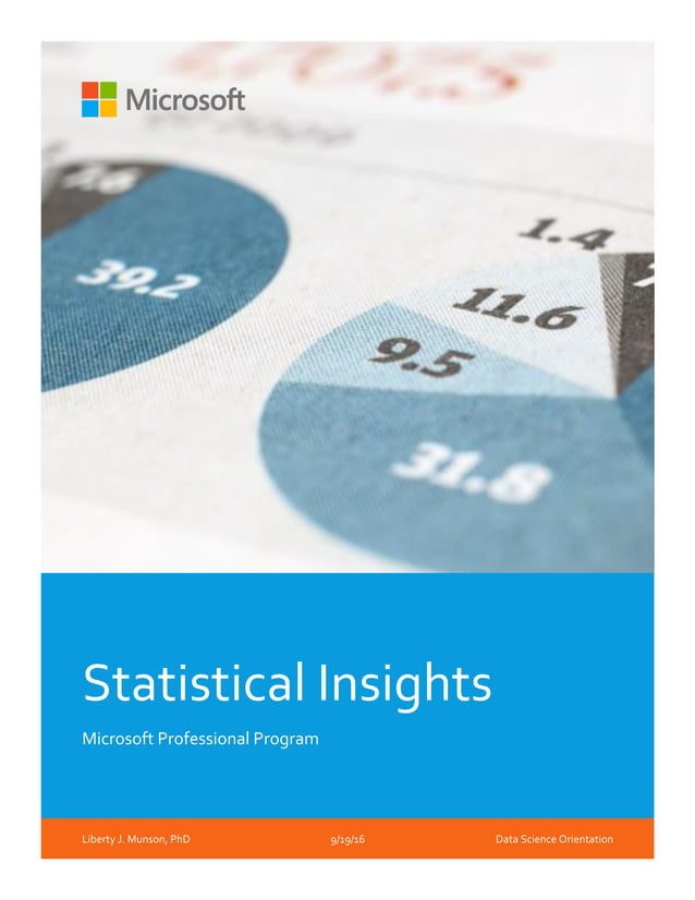 Data science Course: Statistics overview | PDF