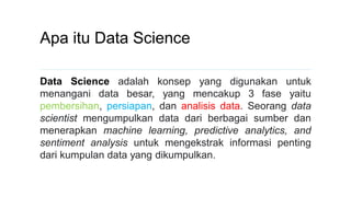 Materi Data Science Teknik Informatika Politeknik TEDC | PDF