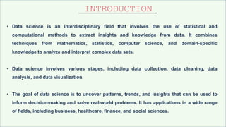 Data Science and Analysis.pptx | Databases | Computer Software and Applications