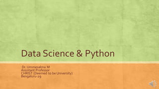 Datascience and python | PPT