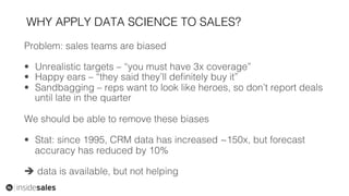 Data science at InsideSales.com