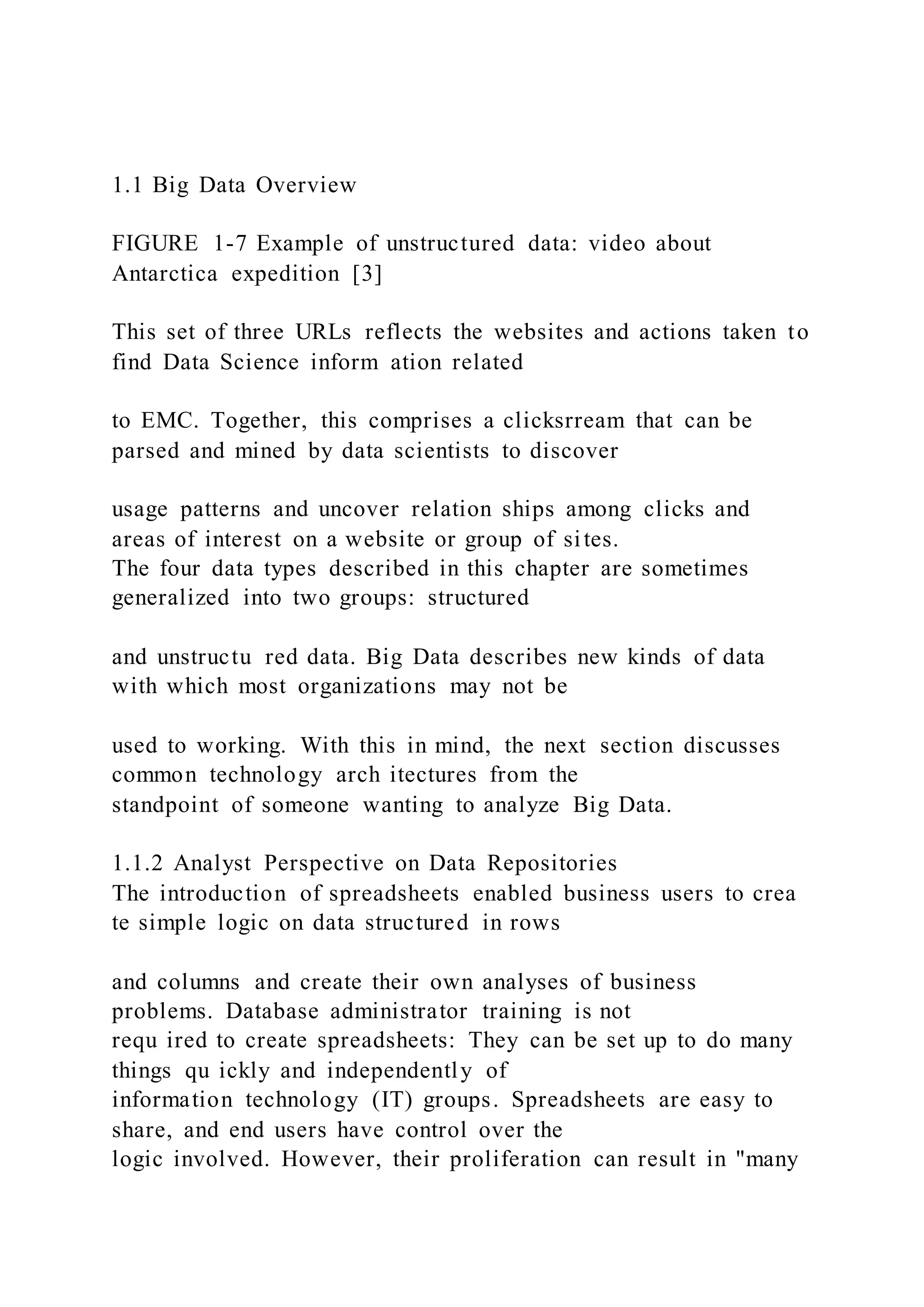 Data Science & Big Data Analytics Discovering, Analyzing | DOCX