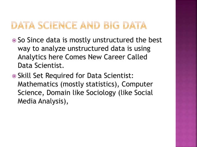 NoSQL Type, Bigdata, and Analytics | PPTX
