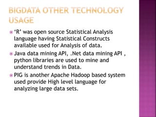 NoSQL Type, Bigdata, and Analytics | PPTX