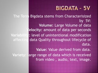 NoSQL Type, Bigdata, and Analytics | PPTX