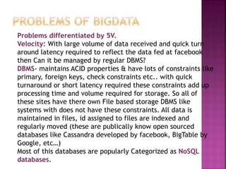 NoSQL Type, Bigdata, and Analytics | PPTX