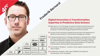 Predictive Data Analytics and Artificial Intelligence by 40° | PPT