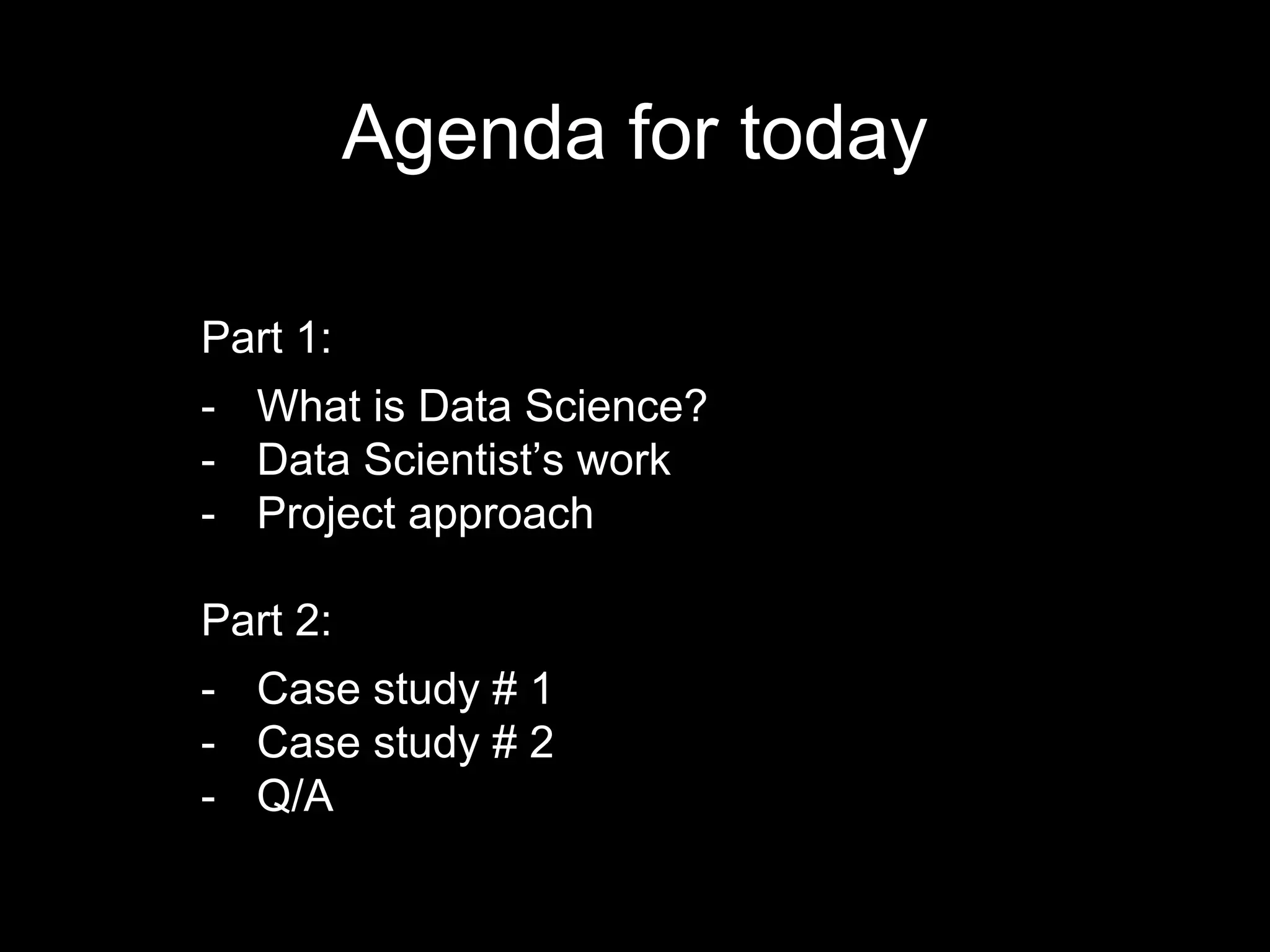 Data Science applications in business | PPTX