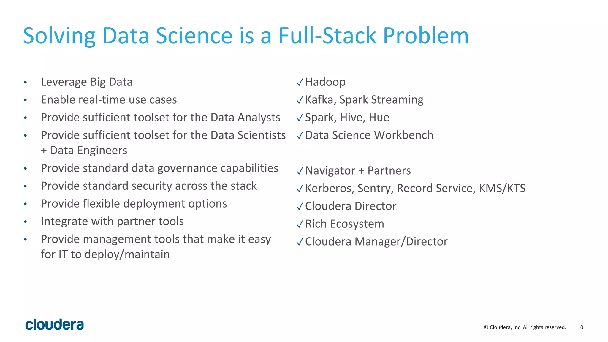 Data Science and CDSW | PPTX
