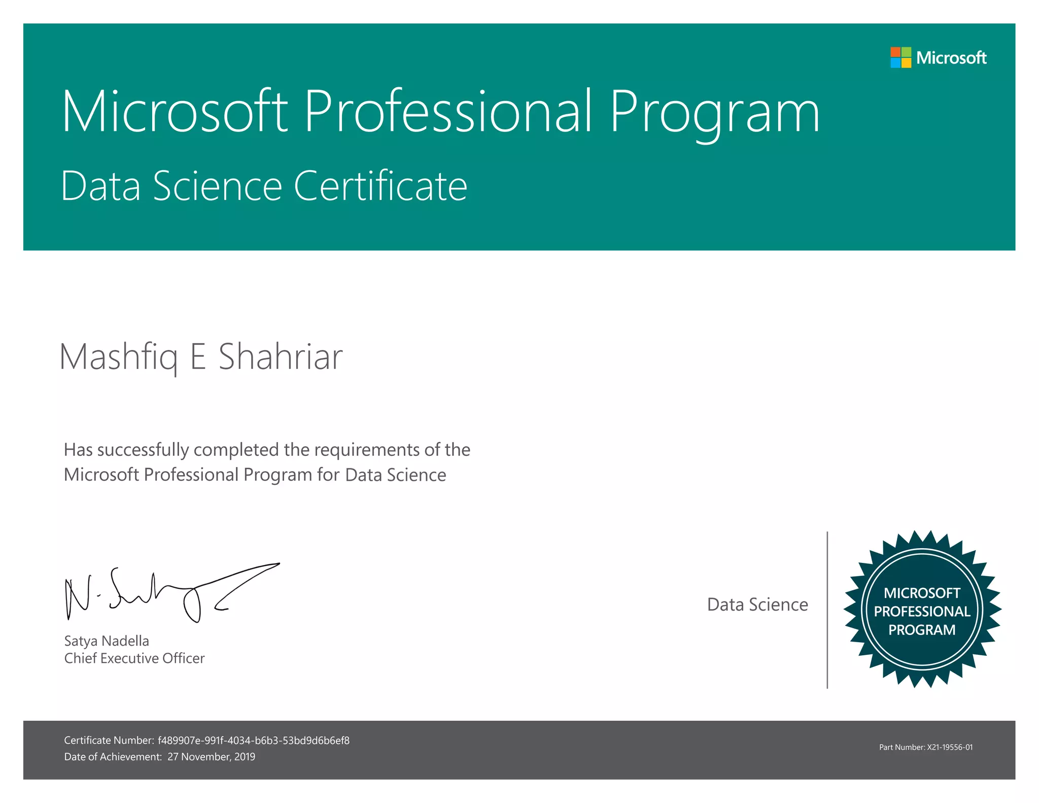Data science certificate (1) | PDF