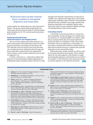 Data science in chemical manufacturing | PDF