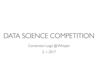 Data Science Competition | PPT