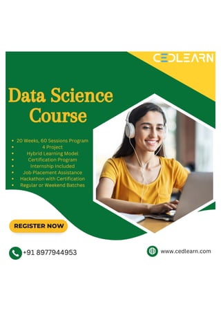 BEST DATA SCIENCE COURSE IN CEDLEARN | DATA SCIENE COURSE IN MADHAPUR | BEST CERTIFICATION ...