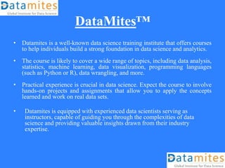 Data Science Course in Bangalore-December | PPT