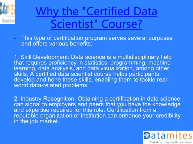 Data Science Course In Bangalore-October | PPT