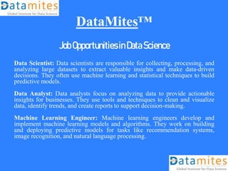 Data Science Course In Chennai-October | PPT