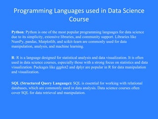 Data Science Course In Chennai-October | PPT