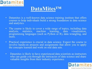 Data Science Course In Chennai-October | PPT
