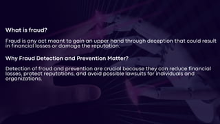 Role of Data Science In fraud Detection Data science course in kerala | PDF