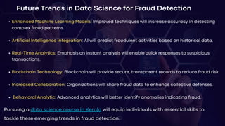Role of Data Science In fraud Detection Data science course in kerala | PDF