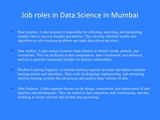 Data Science Course In Mumbai-August | PPT