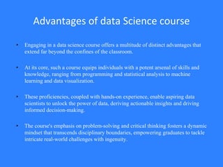 Data Science Course In Mumbai-August | PPT