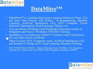 Data Science Course In Pune-April | PPT