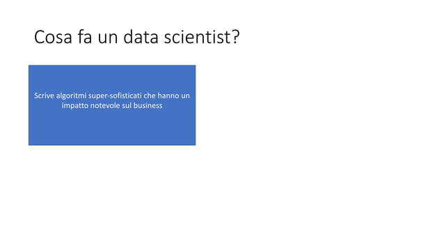 Data science e machine learning | PPT