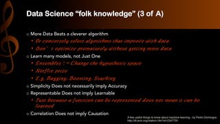 Data Science Folk Knowledge | PDF