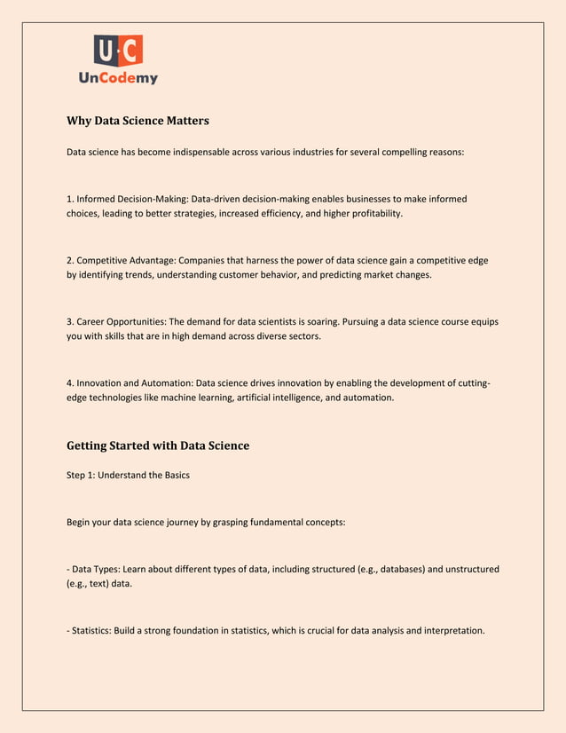 Data Science for Beginners: A Step-by-Step Introduction | PDF ...