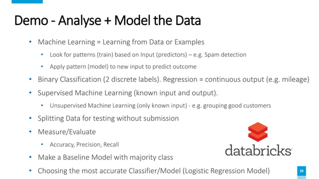 Data Science for Dummies - Data Engineering with Titanic dataset + Databricks + Python | PPTX