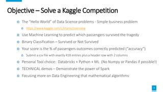 Data Science for Dummies - Data Engineering with Titanic dataset + Databricks + Python | PPTX