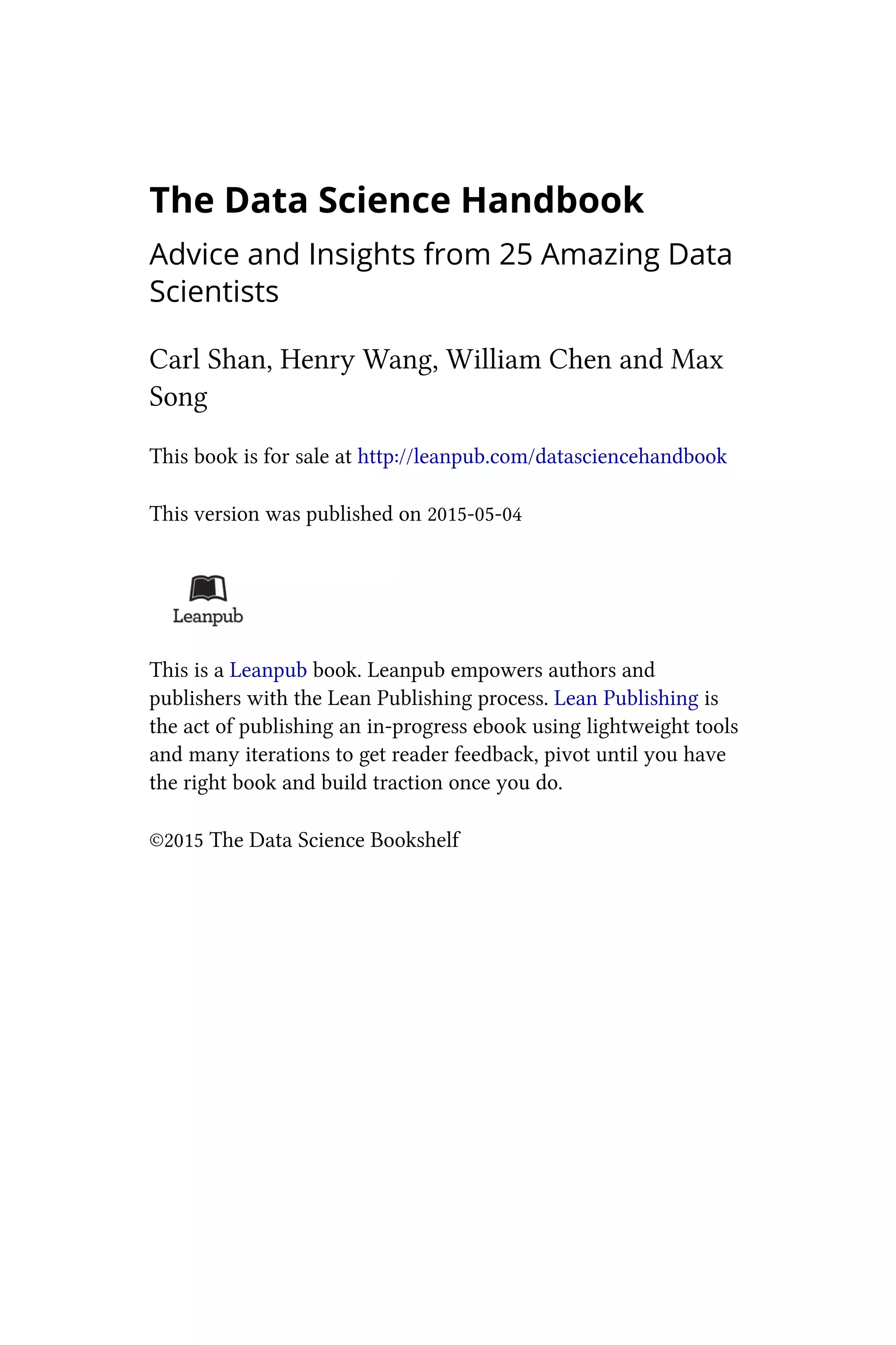 Datasciencehandbook sample | PDF