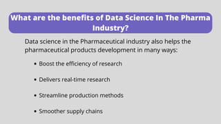 Data Science In Pharmaceutical.pdf | Pharmaceutical Industry | Industries
