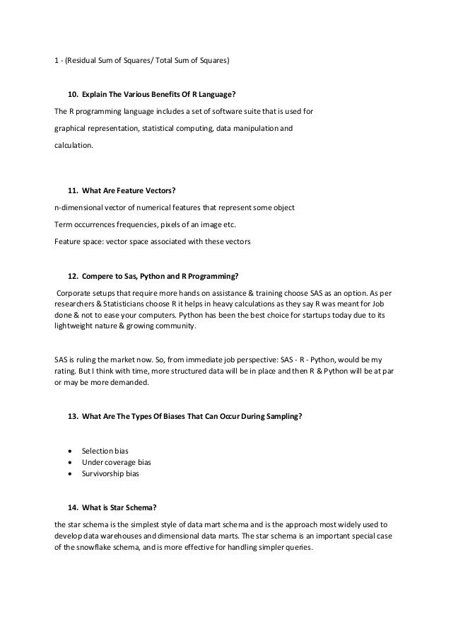 Data Scientist Sas Interview Questions Islamicpsawe