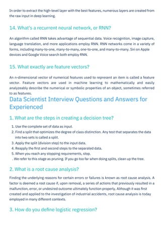 Data Science Interview Questions PDF By ScholarHat | PDF