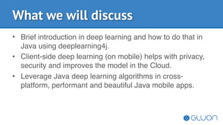 Distributed Deep Learning Using Java on the Client and in the Cloud | PPT
