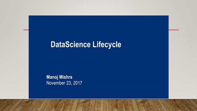 Data science life cycle final | PPT