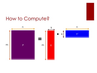 Simple Matrix Factorization for Recommendation in Mahout | PPTX | Computing | Technology & Computing