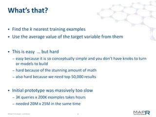 Super-Fast Clustering Report in MapR | PPT