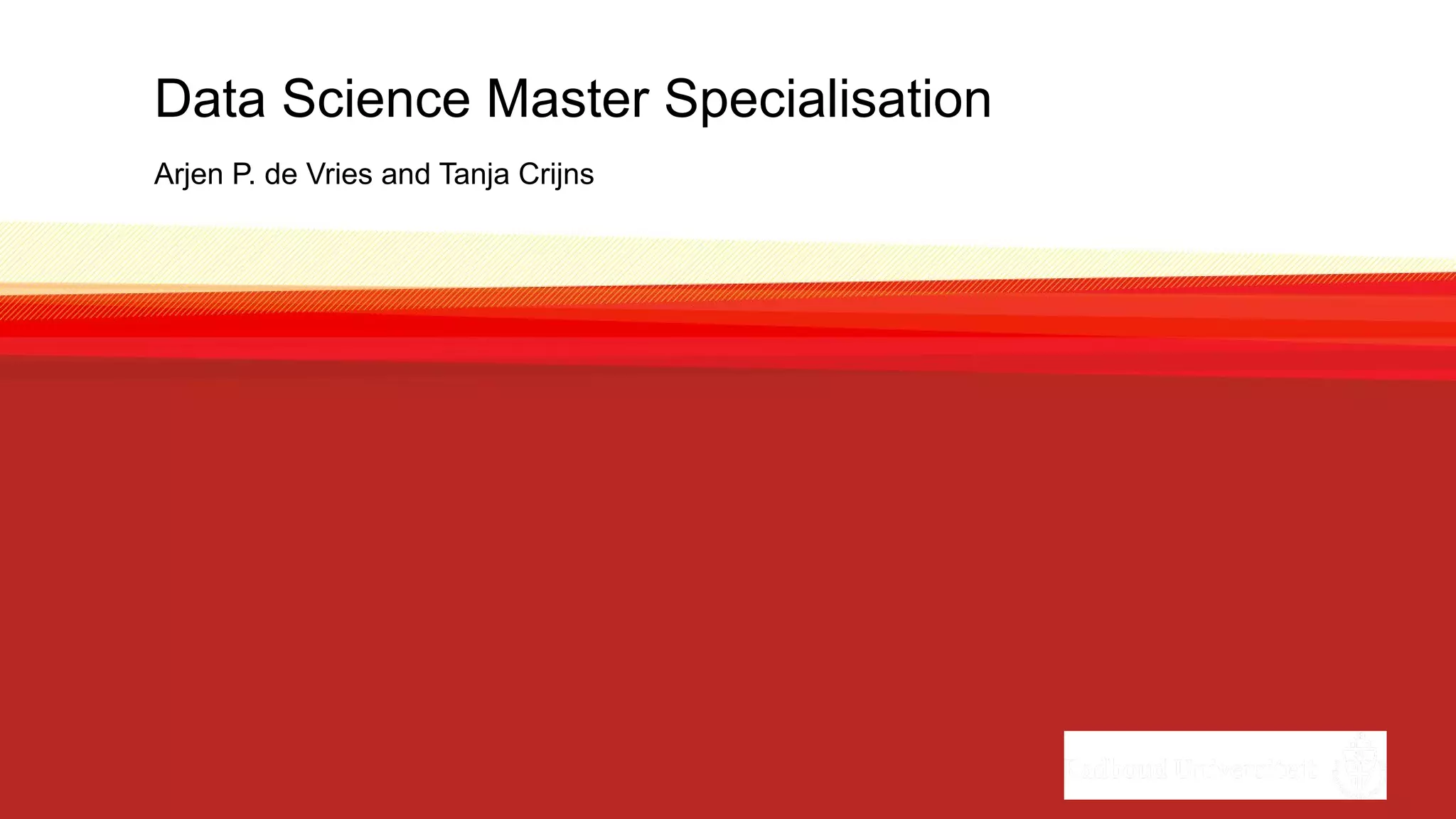 Data Science Master Specialisation | PPT